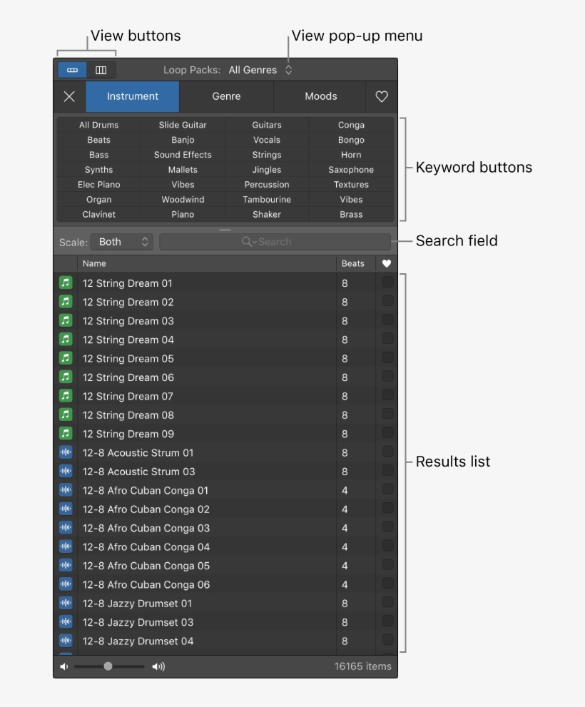 The Loop Browser - Logic X Show Tempo List PNG Image | Transparent PNG ...