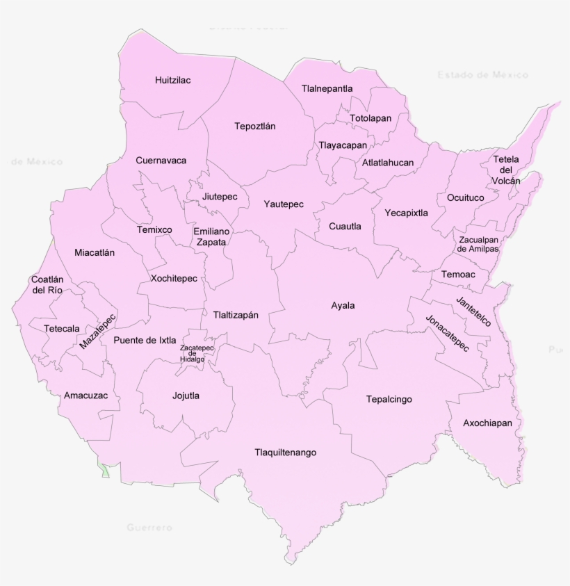 Download Morelos, Mexico Physical Map | Transparent PNG Download | SeekPNG