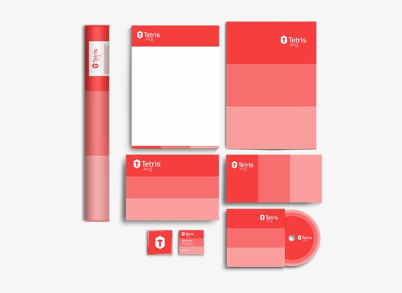 8 Inspiration Red Tetris Brand Visual Identity On Behance - Corporate ...