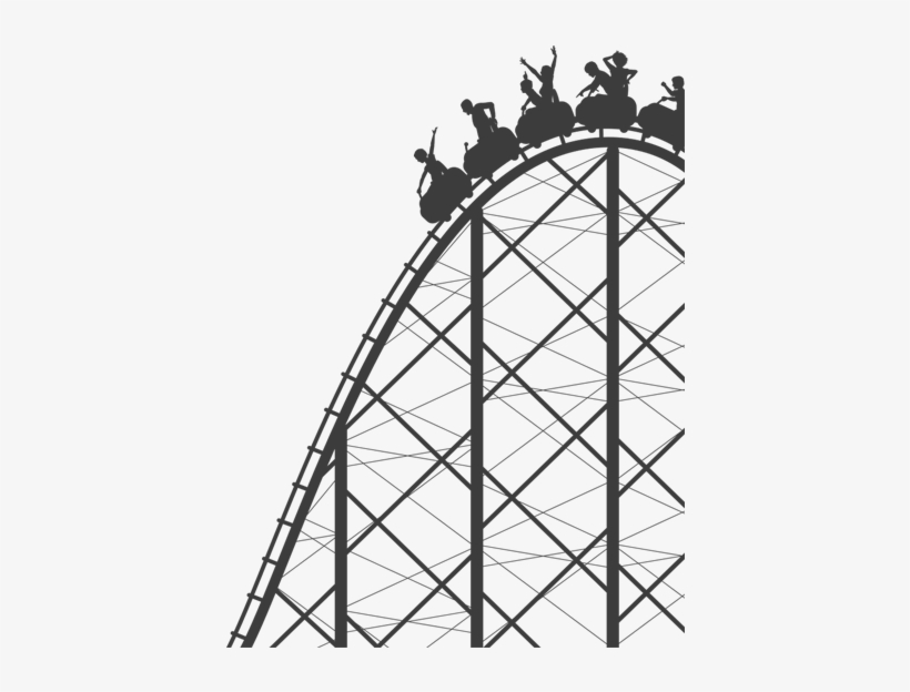 Roller Coaster Silhouette Clip Art