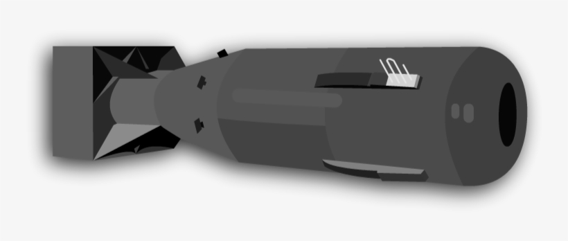 Download Little Boy Bomb Png Clip Art Black And White - Little Boy Bomb ...