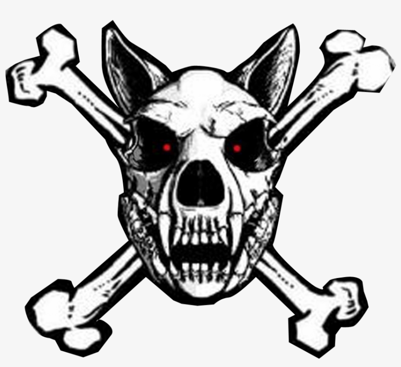 Dog Skull Clip Art Library - K9 Skull And Crossbones PNG Image ...