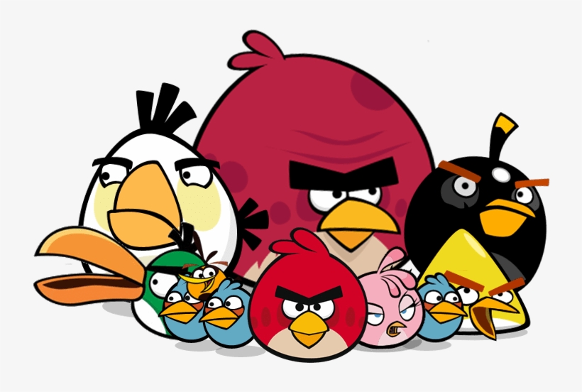 Angry Birds Group - Angry Birds Game Characters PNG Image | Transparent ...