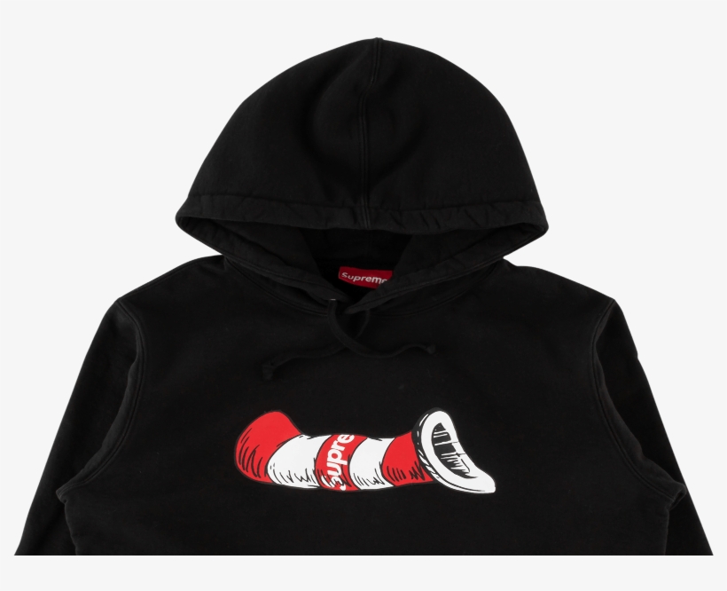 Supreme Cat In The Hat Hooded Sweatshirt PNG Image | Transparent PNG ...