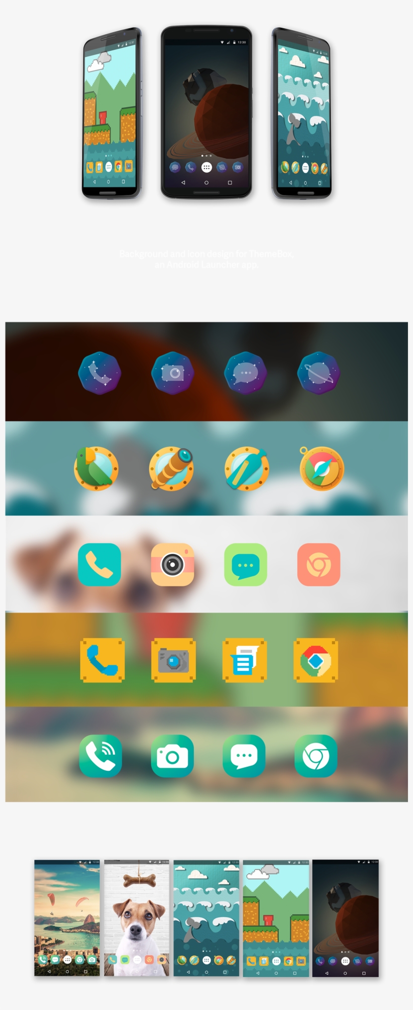 Background And Icon Design For Themebox, An Android - Icon Design PNG ...