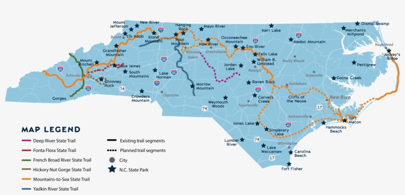 Download Nc State Parks System Map - Map Of North Carolina ...