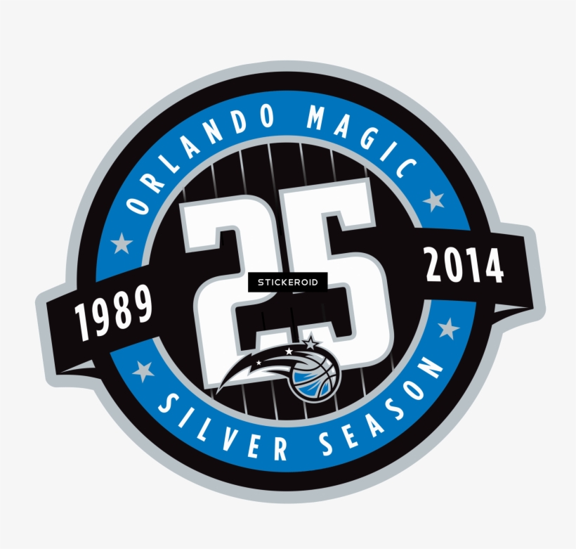 Orlando Magic Basketball - Orlando Magic Anniversary Logo PNG Image ...