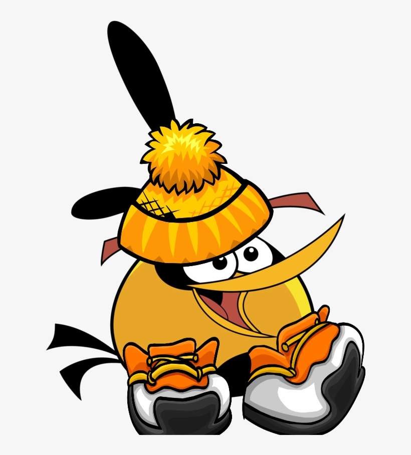 Orange Angry Bird Space