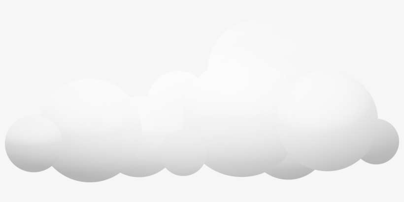 Illustration Of Two Small Clouds Joined To Form A Large - Illustration ...