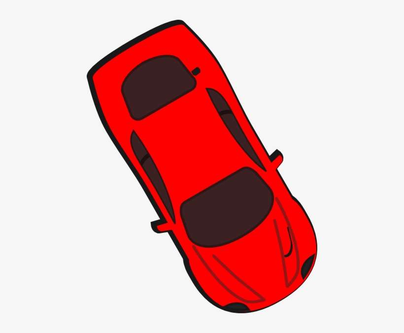 Download Car Top View - Top View Of A Cartoon Car | Transparent PNG ...