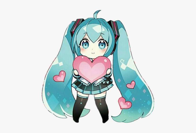 Vocaloid Hatsunemiku Miku Cute Heart Sweet - Cute Miku Heart Gifs PNG ...