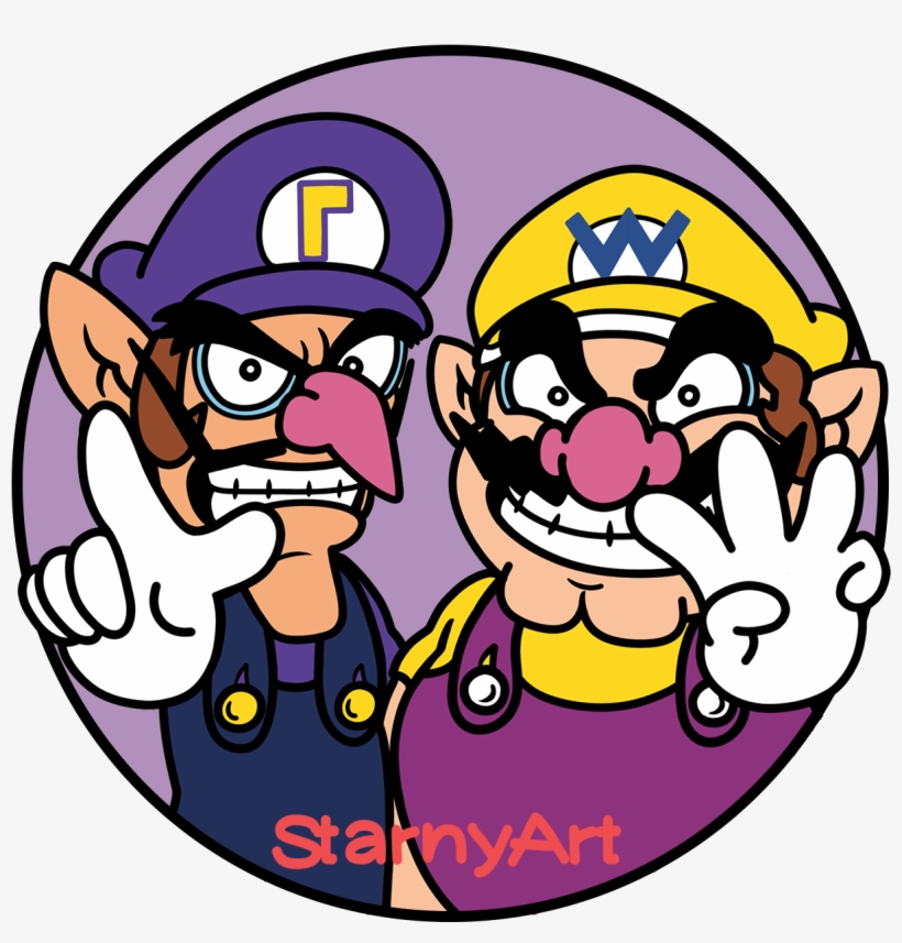 Download I Drew Wario And Waluigi | Transparent PNG Download | SeekPNG