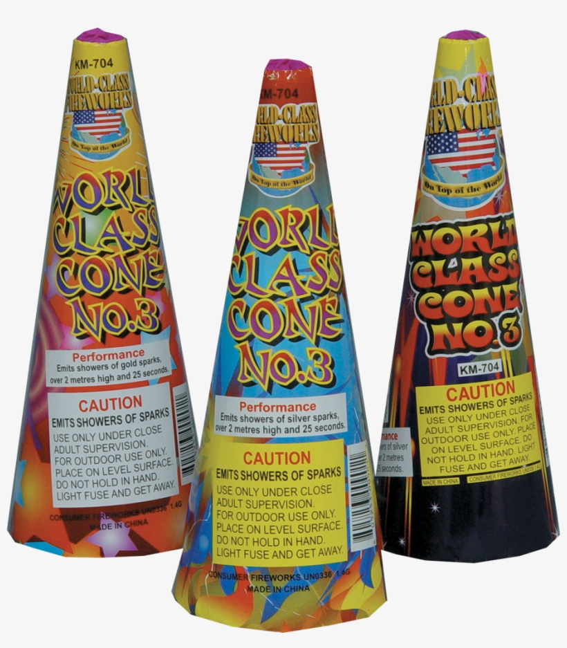 #3 Cone - World Class Fireworks PNG Image | Transparent PNG Free ...