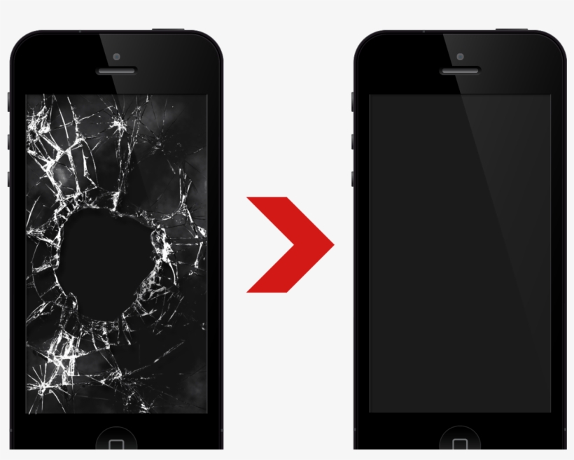 Broken Phone Png Vector Black And White - Broken Phone Fixed Phone PNG ...