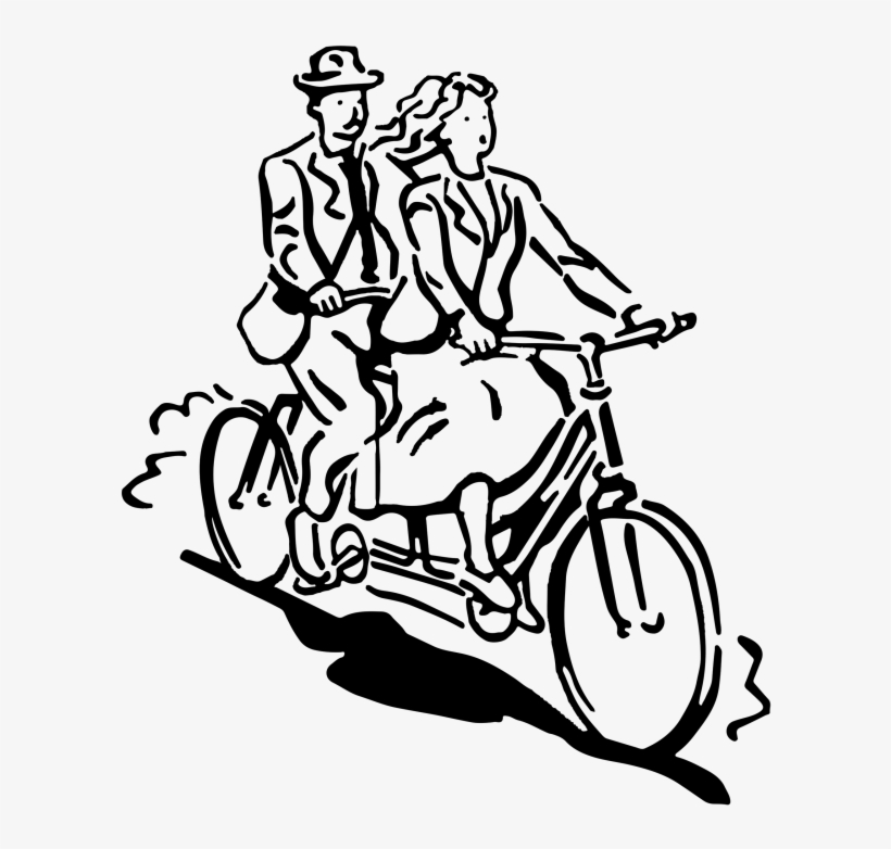 Svg Royalty Free Library Obj Drawing Heather Rooney - Bicycle Built For ...