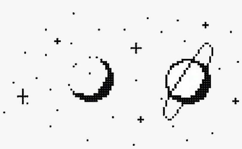 Download Transparent Rain Pixel Art - Planets And Stars Png ...