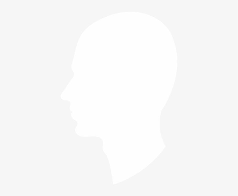 Download White Silhouette No Outline Clip Art - Human Head Clipart ...