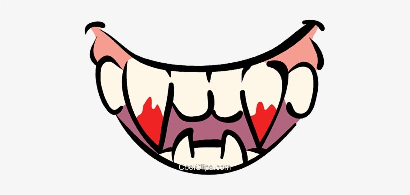 Bloody Fangs Royalty Free Vector Clip Art Illustration - Клыки Png PNG ...