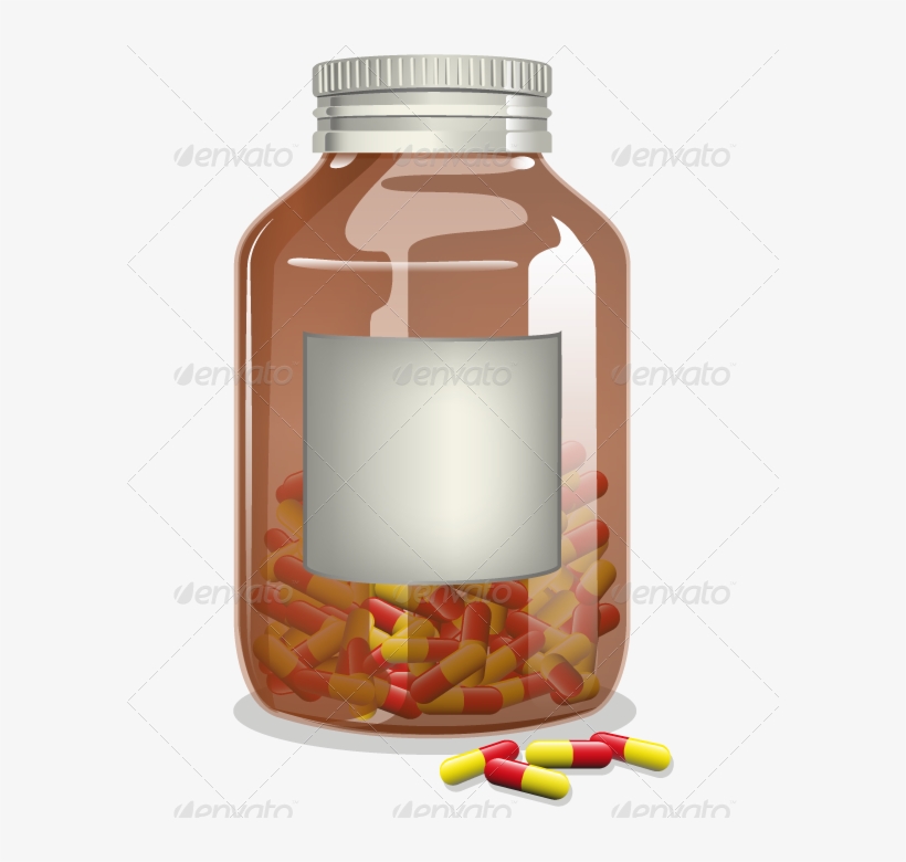Pills-bottle - Vector Graphics PNG Image | Transparent PNG Free ...