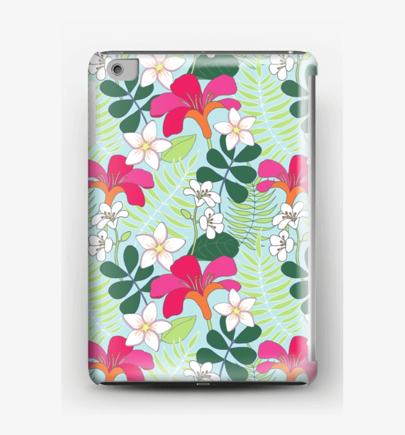 Tropical Flowers Case Ipad Mini - Ipad 4 PNG Image | Transparent PNG ...