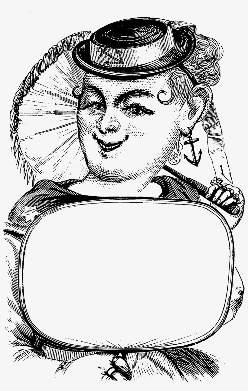 Download 0287 Victorian Lady Advertising Blank Banner Free Vintage ...