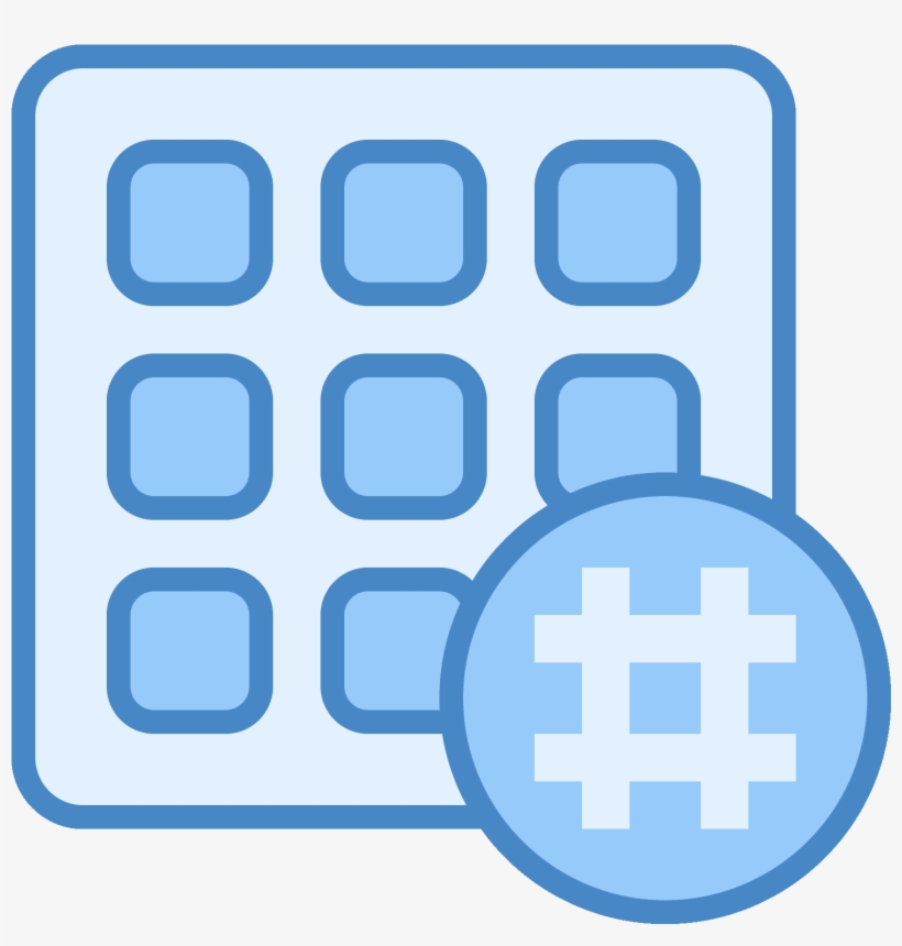 Hashtag Activity Grid Icon PNG Image | Transparent PNG Free Download on ...