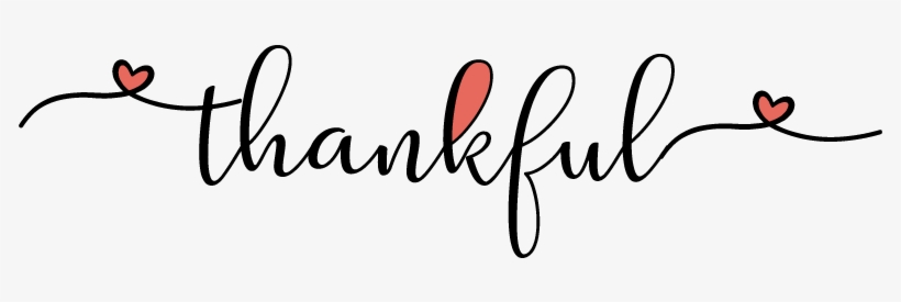 Download Thankful - Calligraphy | Transparent PNG Download | SeekPNG