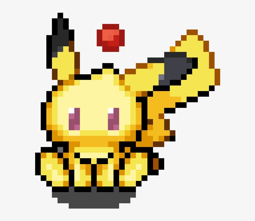 Download Pikachu Chao - Sonic Chao Pixel Art | Transparent PNG Download ...