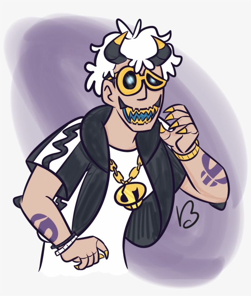 Pokemon Guzma Guzzlord Fusion Kofi Banana Spice Arts - Guzzlord Fusion ...