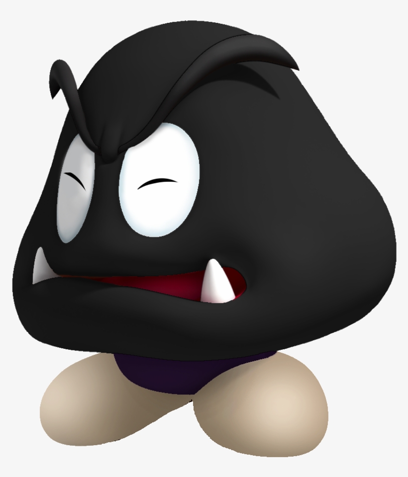 Kamikaze Goomba Nsmbs - Gray Goomba PNG Image | Transparent PNG Free ...