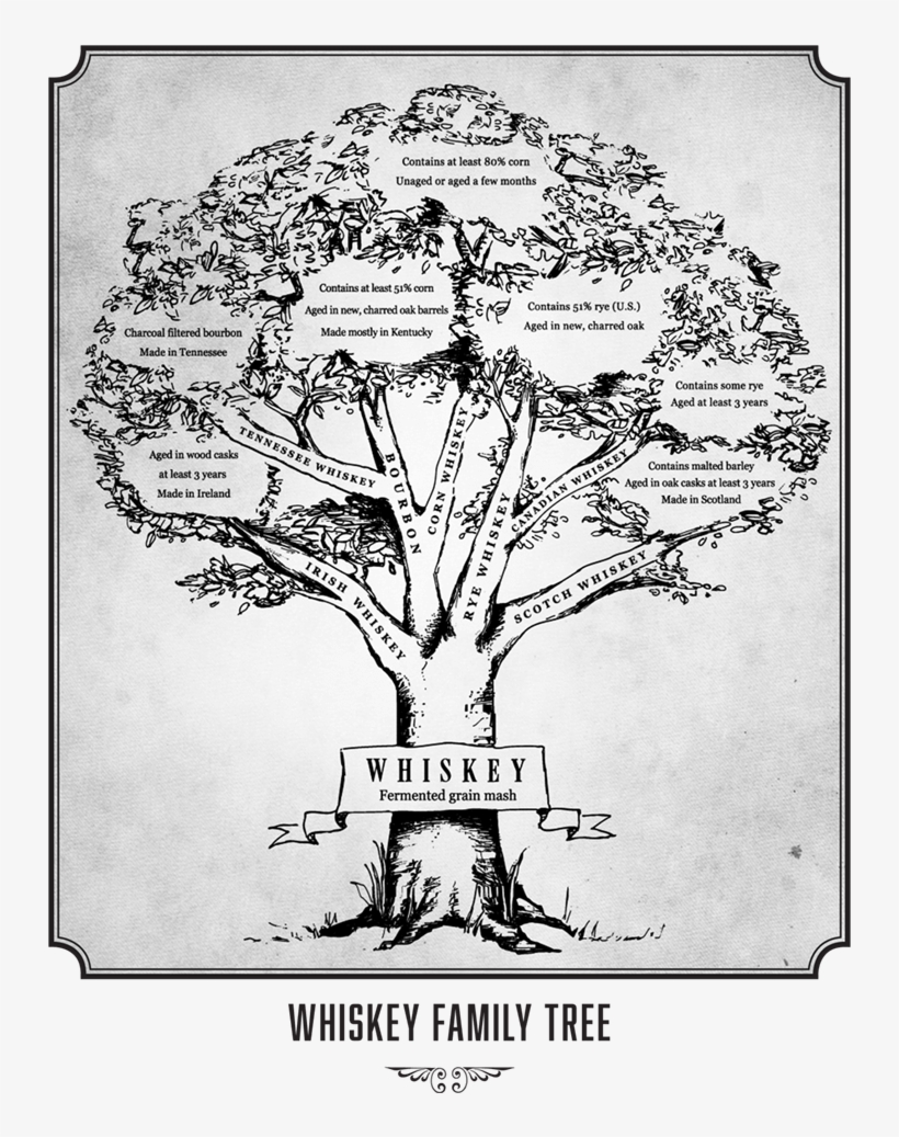 Whiskeys/bourbons - Whisky Family Tree PNG Image | Transparent PNG Free ...