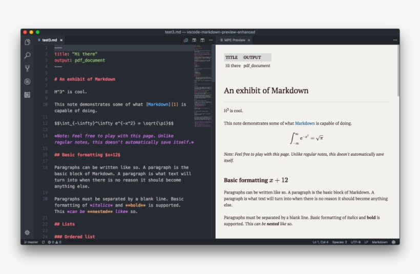 Download Markdown Preview Enhanced - Vscode Markdown | Transparent PNG ...