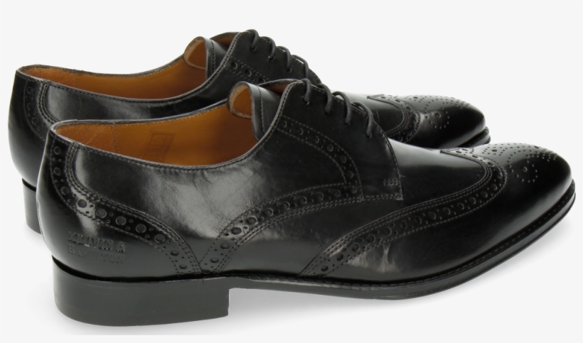 Melvin & Hamilton Kane Smart Laceups Schwarz, Black PNG Image ...