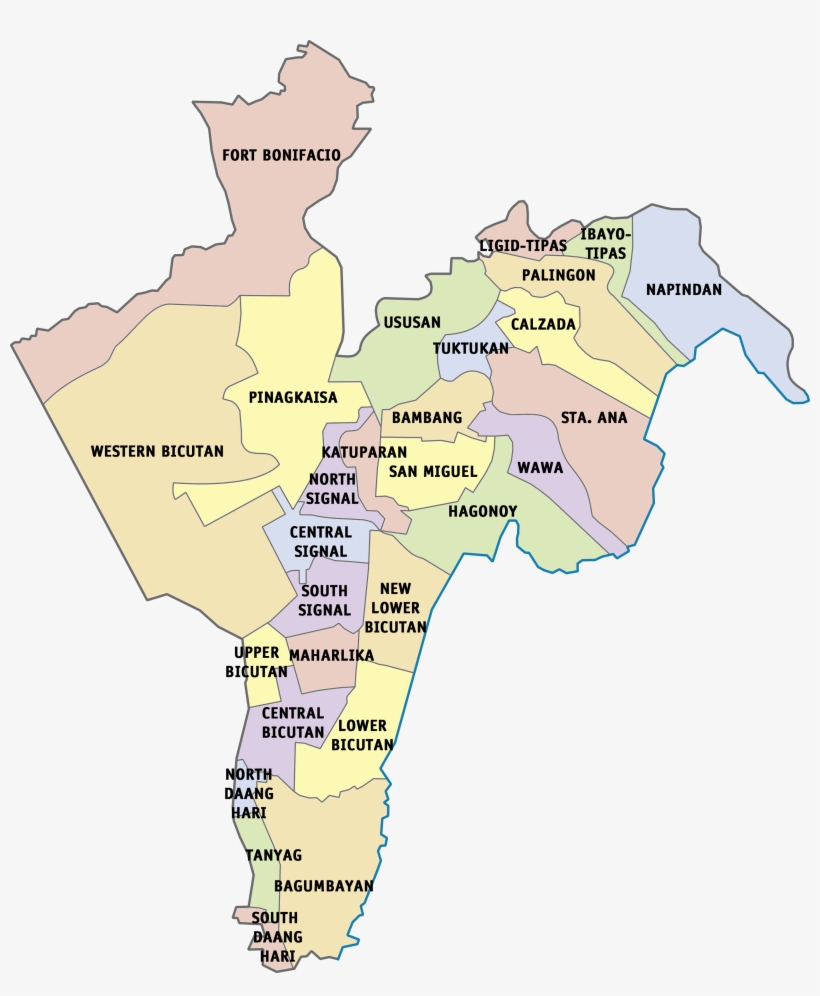 Download Ph Fil Taguig Barangay - Taguig City Barangay Map ...