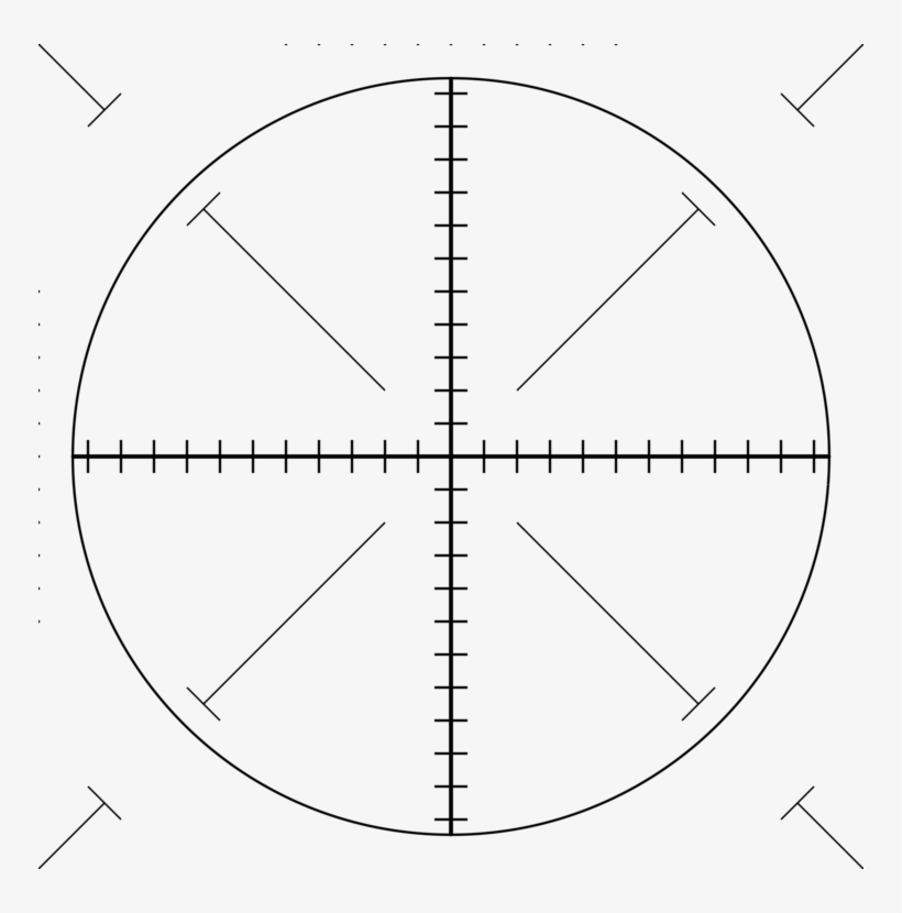 Telescopic Sight Sniper Rifle Reticle - Reticle PNG Image | Transparent ...