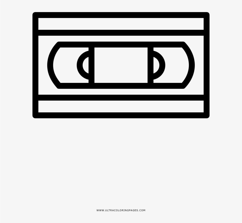 Download Vhs Tape Coloring Page - Vhs Coloring Page | Transparent PNG ...