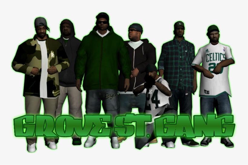 Download G0alj3d - Grove Street Gang | Transparent PNG Download | SeekPNG