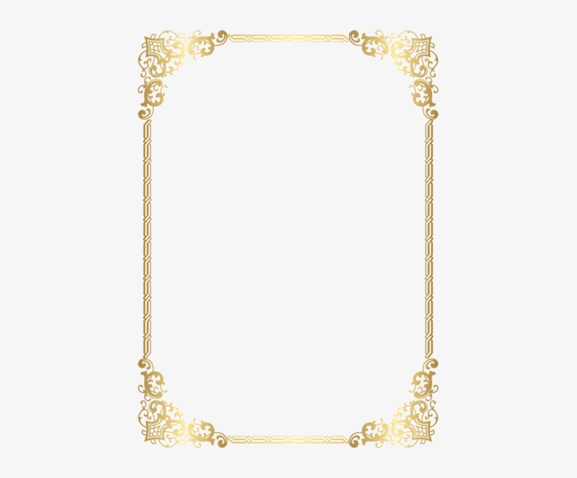 Download Gold Border Frame Transparent Clip Art Image High Quality ...