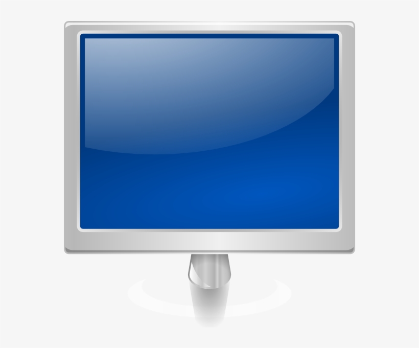 Blue Monitor Clip Art At Clker - Blue Monitor PNG Image | Transparent ...