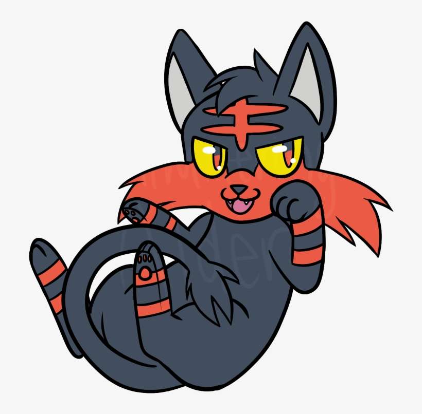 Download Litten Sticker - Cartoon | Transparent PNG Download | SeekPNG