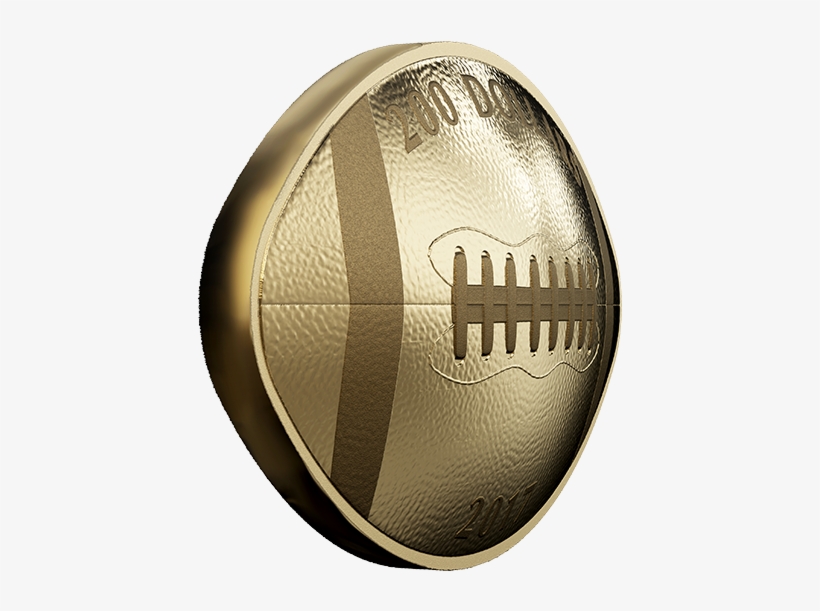 Pure Gold Football-shaped And Curved Coin Mintage - Gold Coin PNG Image ...