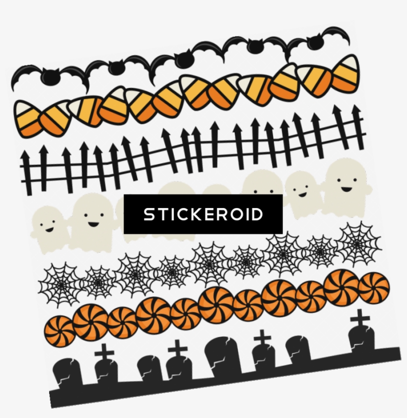 Halloween Border - Transparent Halloween Border Clipart PNG Image ...