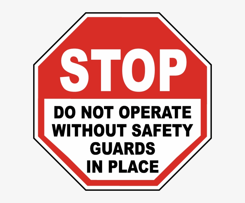 Stop Do Not Operate Without Label - Safetysign.com Hearing Protection ...