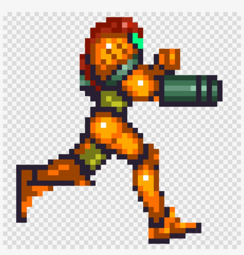 Samus Metroid 8 Bit Sprite Clipart Full Size Clipart 3238497 | Images ...