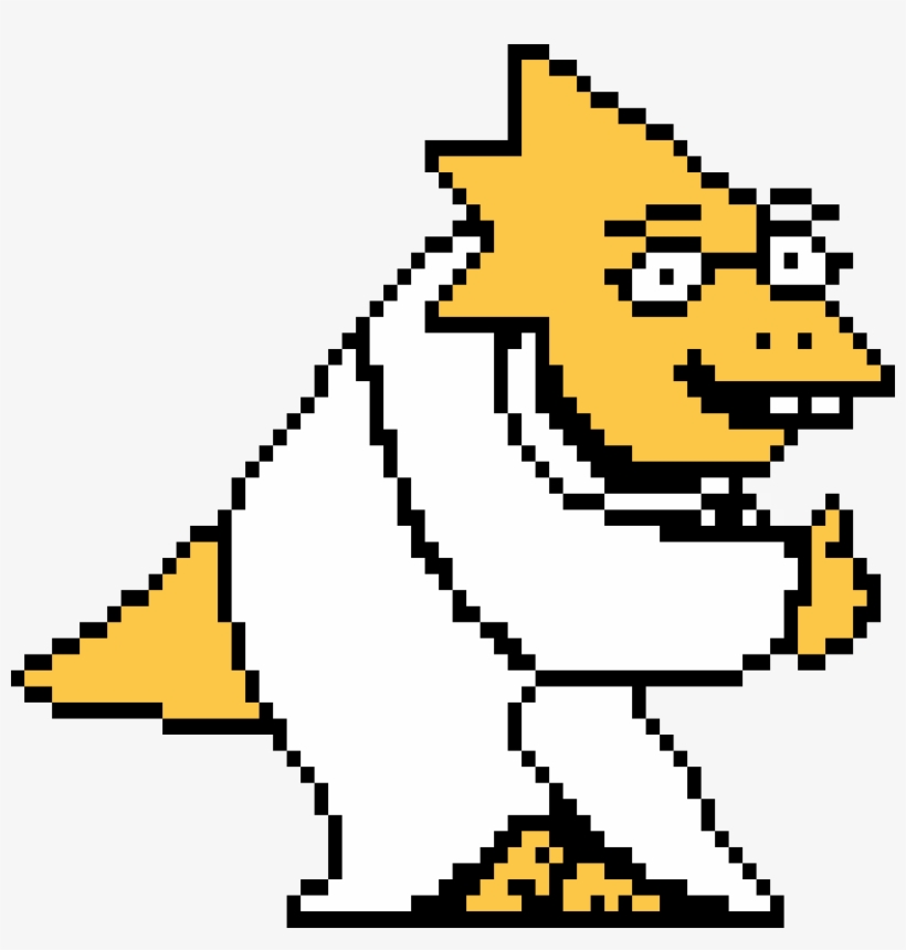 Alphys Colored Sprite By Da User Justdwayne - Undertale Alphys Colored ...