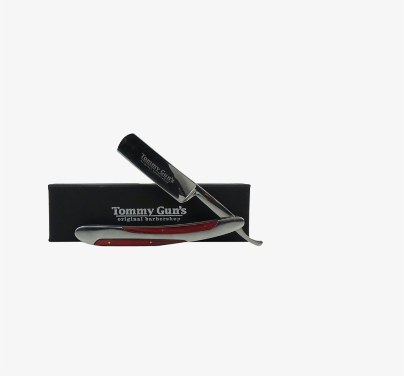 Tommy Gun's Shave Tommy Guns Straight Razor Handle - Calligraphy PNG ...