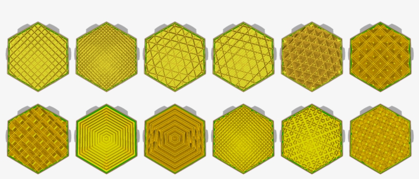 Infill Patterns In Ultimaker Cura - Ultimaker Cura Infill Patterns PNG ...