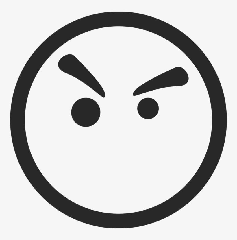 Smiley Emoticon Emotion Anger Facial Expression - Angry Smiley Face ...