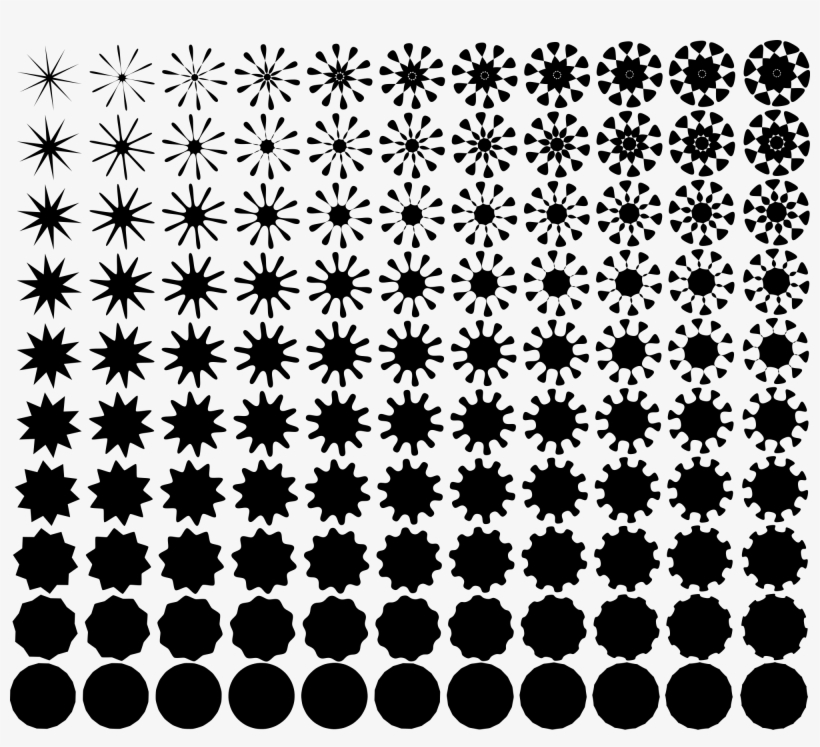 Open - 12 Point Star Shape PNG Image | Transparent PNG Free Download on ...