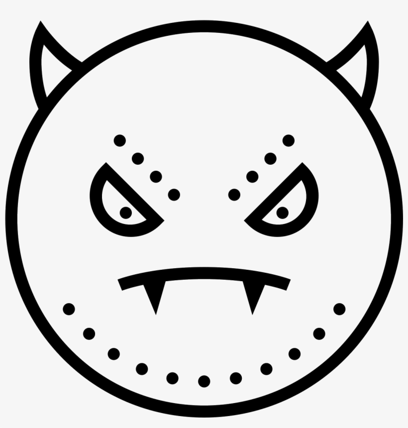 This Icon Is A Round Face That Is Evil - Circle Icon Png PNG Image ...
